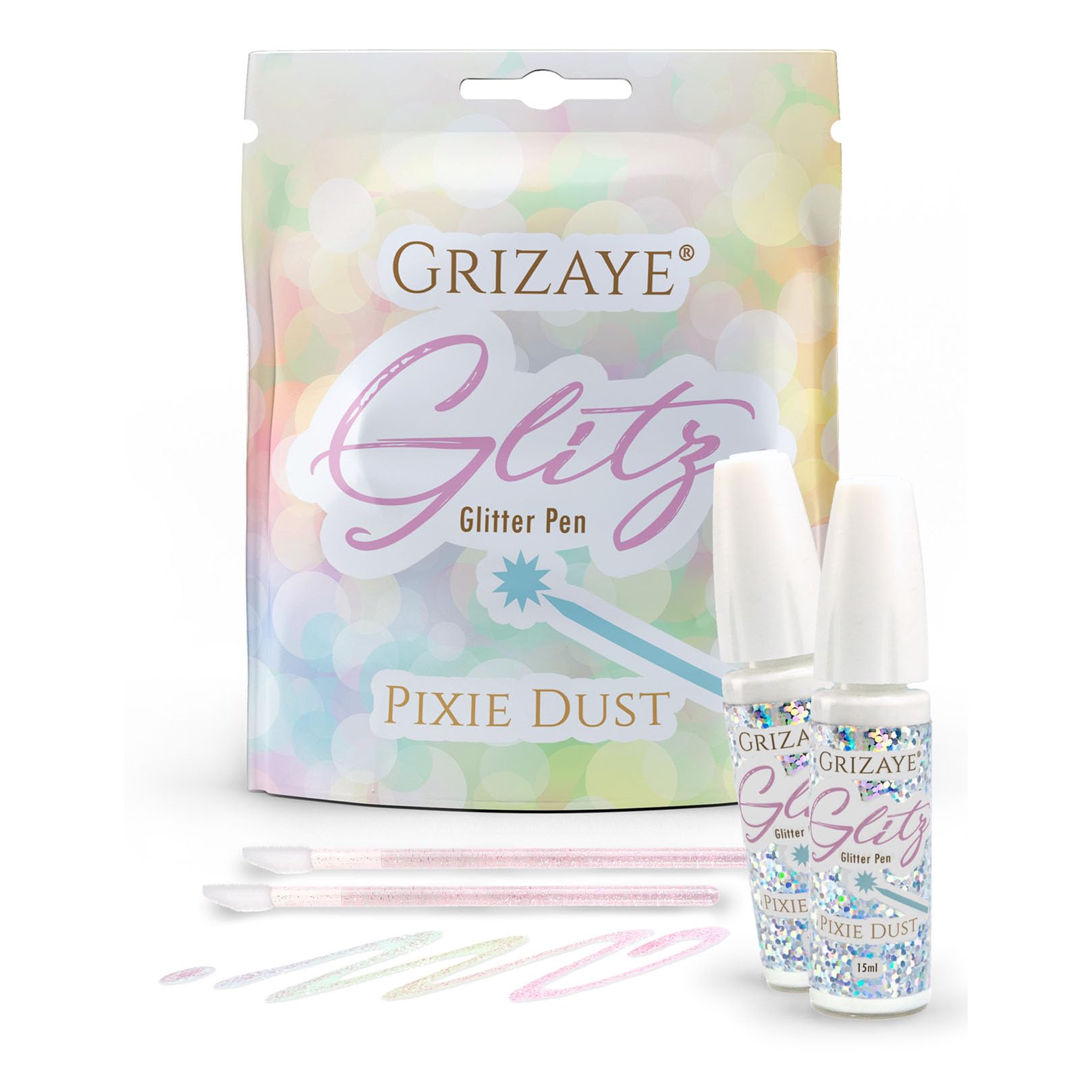 Amazon.com: Grizaye Glitz Glitter Pen: Pixie Dust 2-Pack | Precision ...