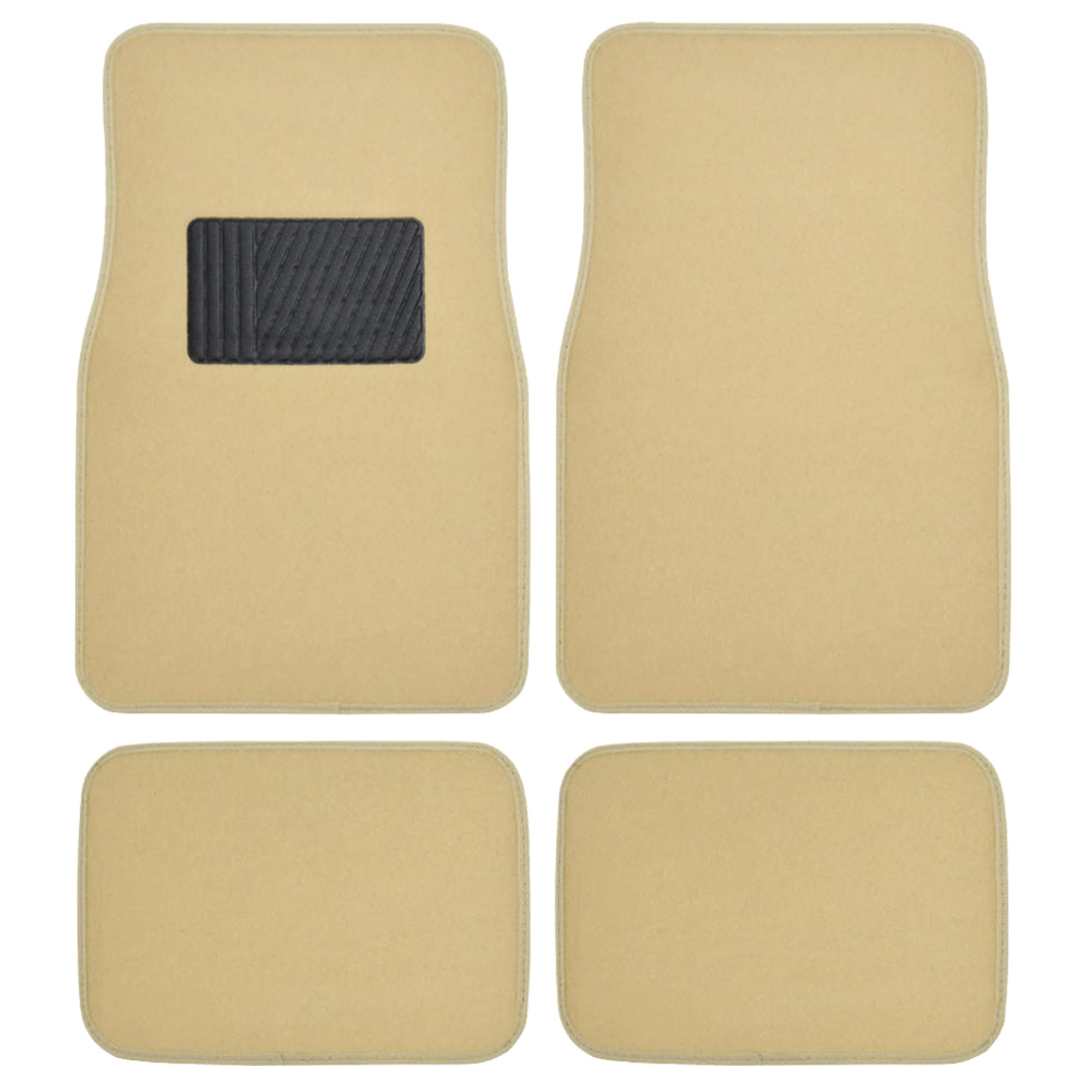 Snapklik.com : BDK MT-100-LB Classic Light Beige Carpet Floor Mats