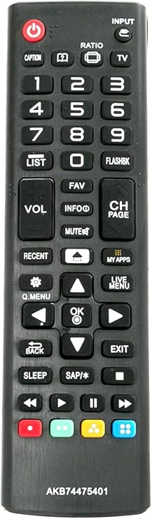 Amazon.com: New AKB74475401 Remote Control Replacement for LG TV ...