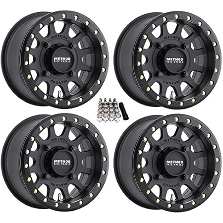 Amazon.com: Method 401 Beadlock UTV Wheels/Rims Black 15" (4+3) Polaris ...