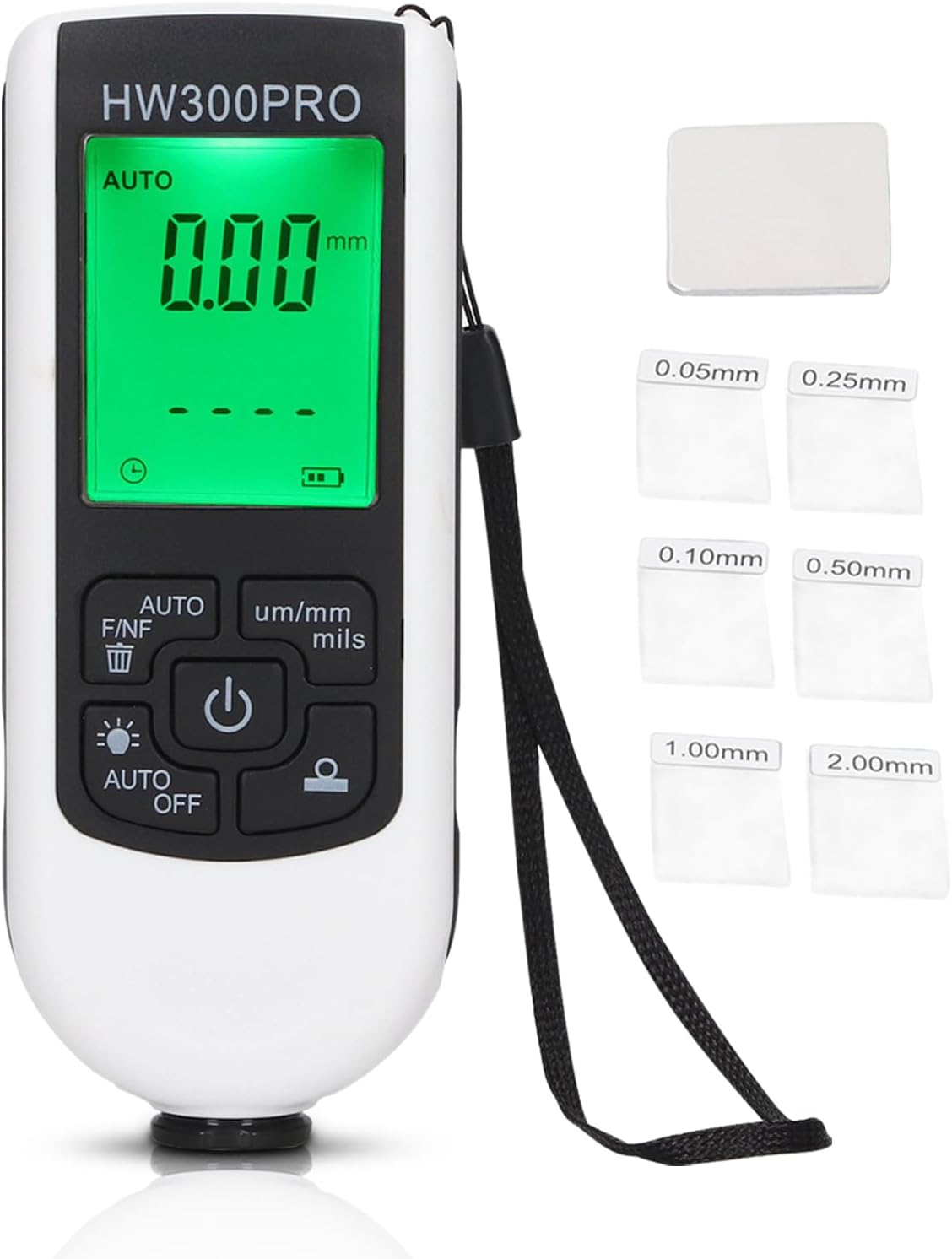 Paint Thickness Gauge, Fe & NFe Probe Coating Thickness Gauge Meter ...