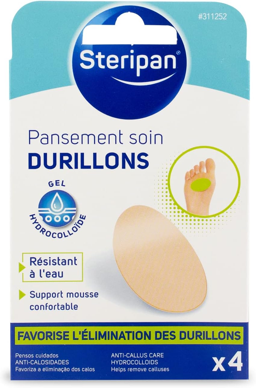 STERIPAN FOOTCARE - Steripan Soin Durillons Hydrocolloïde x 4 – Elimine ...