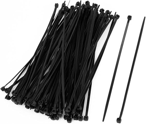 Amazon.com: uxcell Electrical Cable Tie Wrap Nylon Fastening, 100 Pcs ...