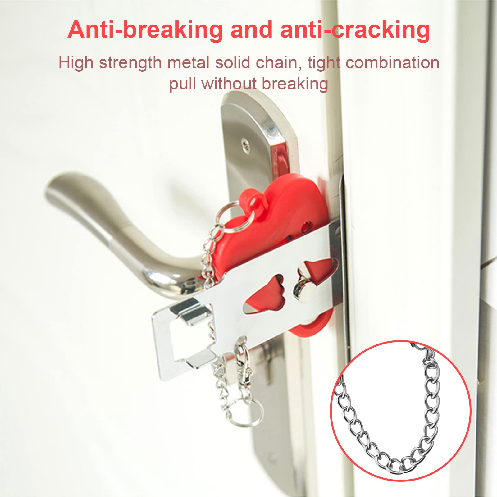 Snapklik.com : HNHMT Upgraded Portable Door Lock 2 Pack, Dual ...