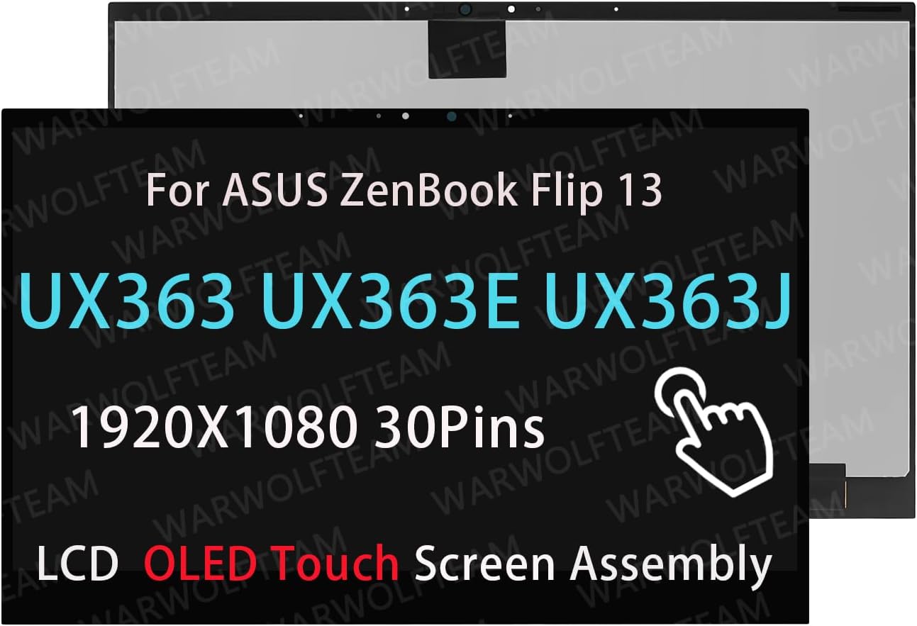 Amazon.com: WARWOLFTEAM Replacement for ASUS ZenBook Flip 13 UX363 UX363E UX363EA UX363J UX363JA ...