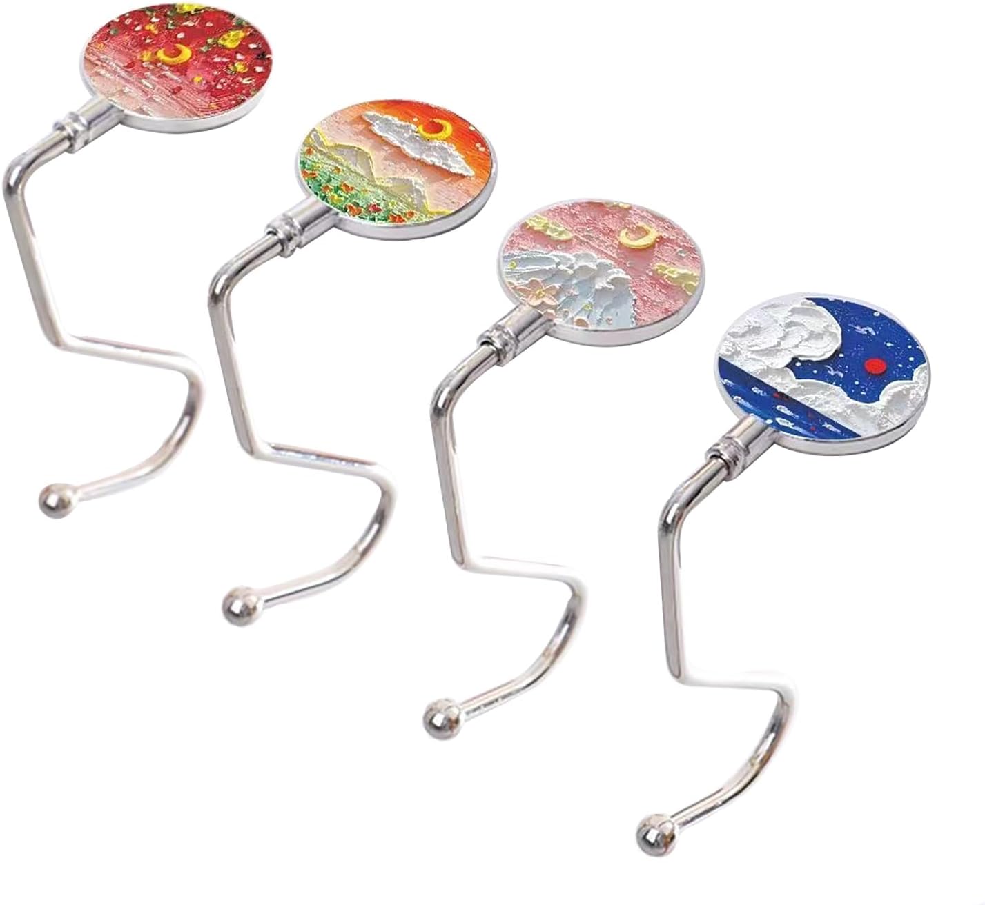 Amazon.com: HenMerry Purse Hook Foldable, Set of 3 Women's Handbag ...