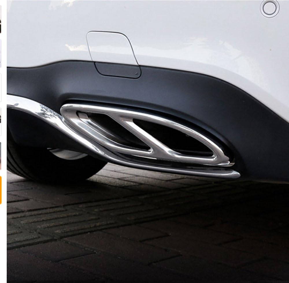 METYOUCAR Stainless Steel Car Tail Muffler Exhaust Pipe Output Cover ...