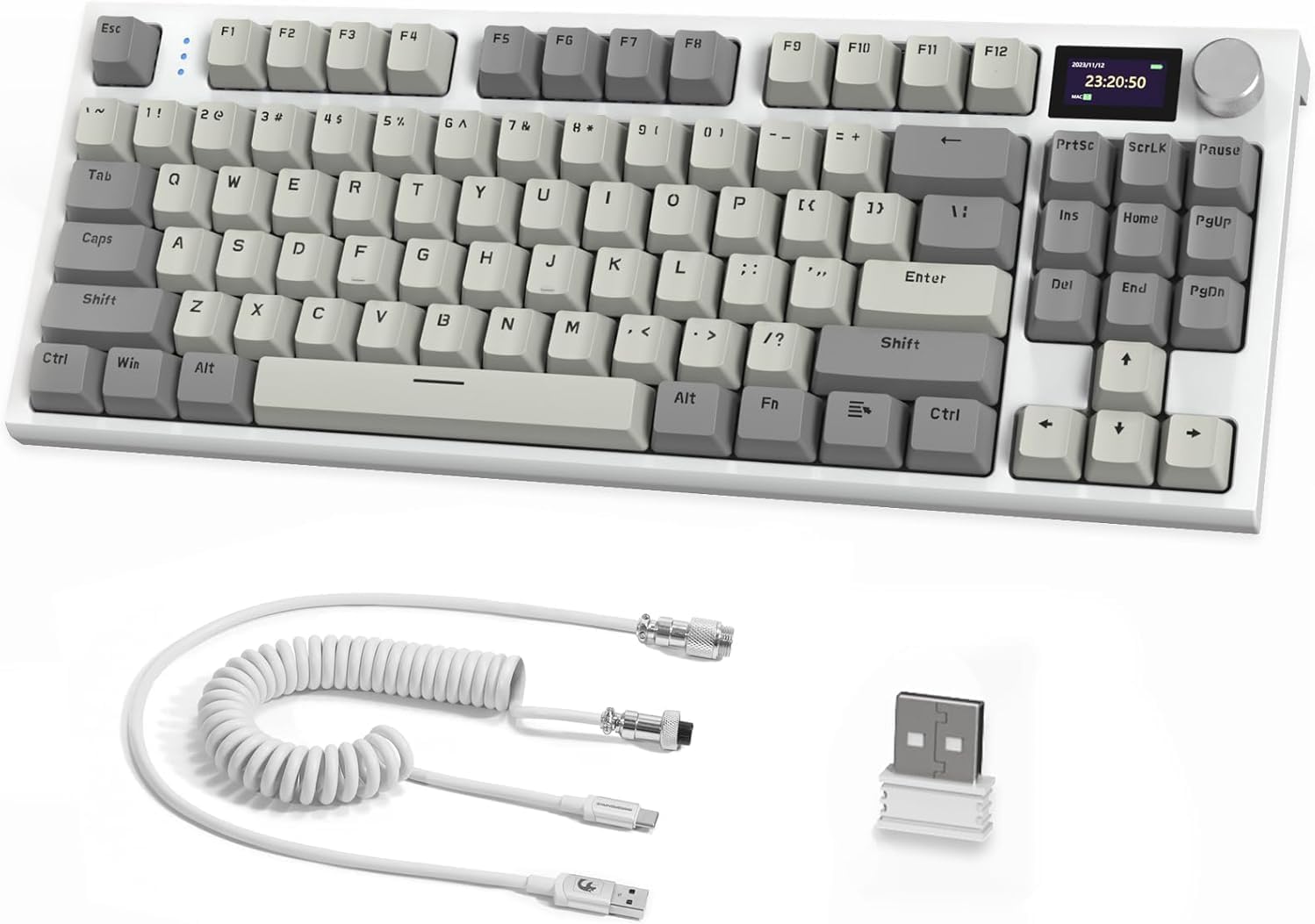 Amazon.com: RK86 RGB 75% Wireless Gasket Mechanical Keyboard,Triple ...