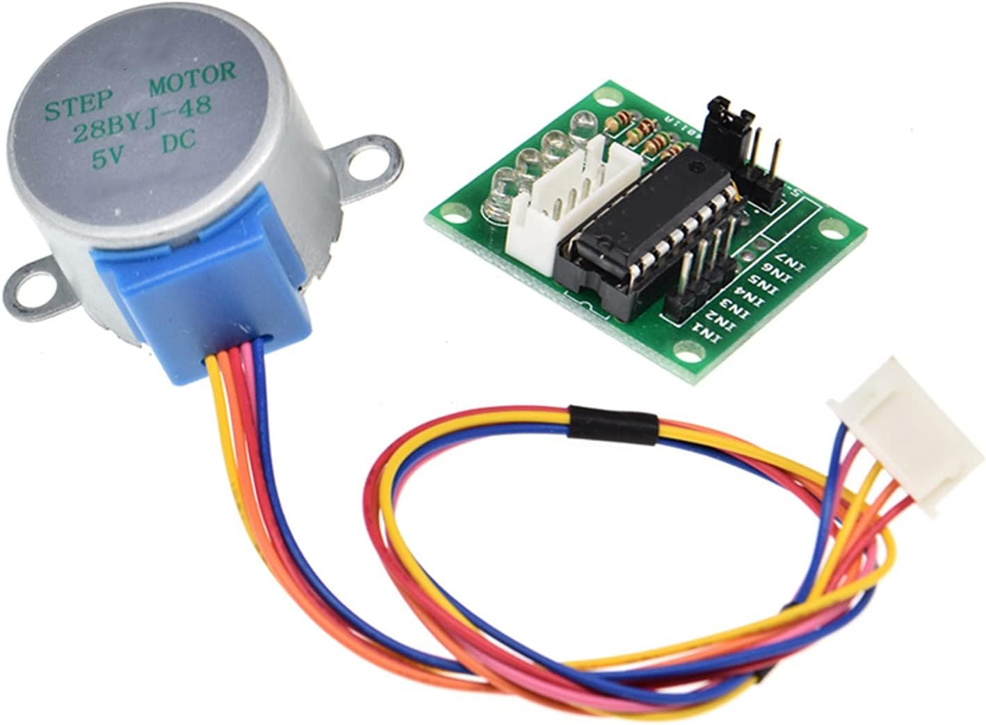 Amazon.com: GRASAKY Model Geared 28BYJ-48 Stepper Motor + ULN2003 ...