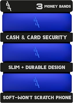 Amazon.com: 44 Rubber Silicone Money Bands for Cash & Cards (3), Wallet ...