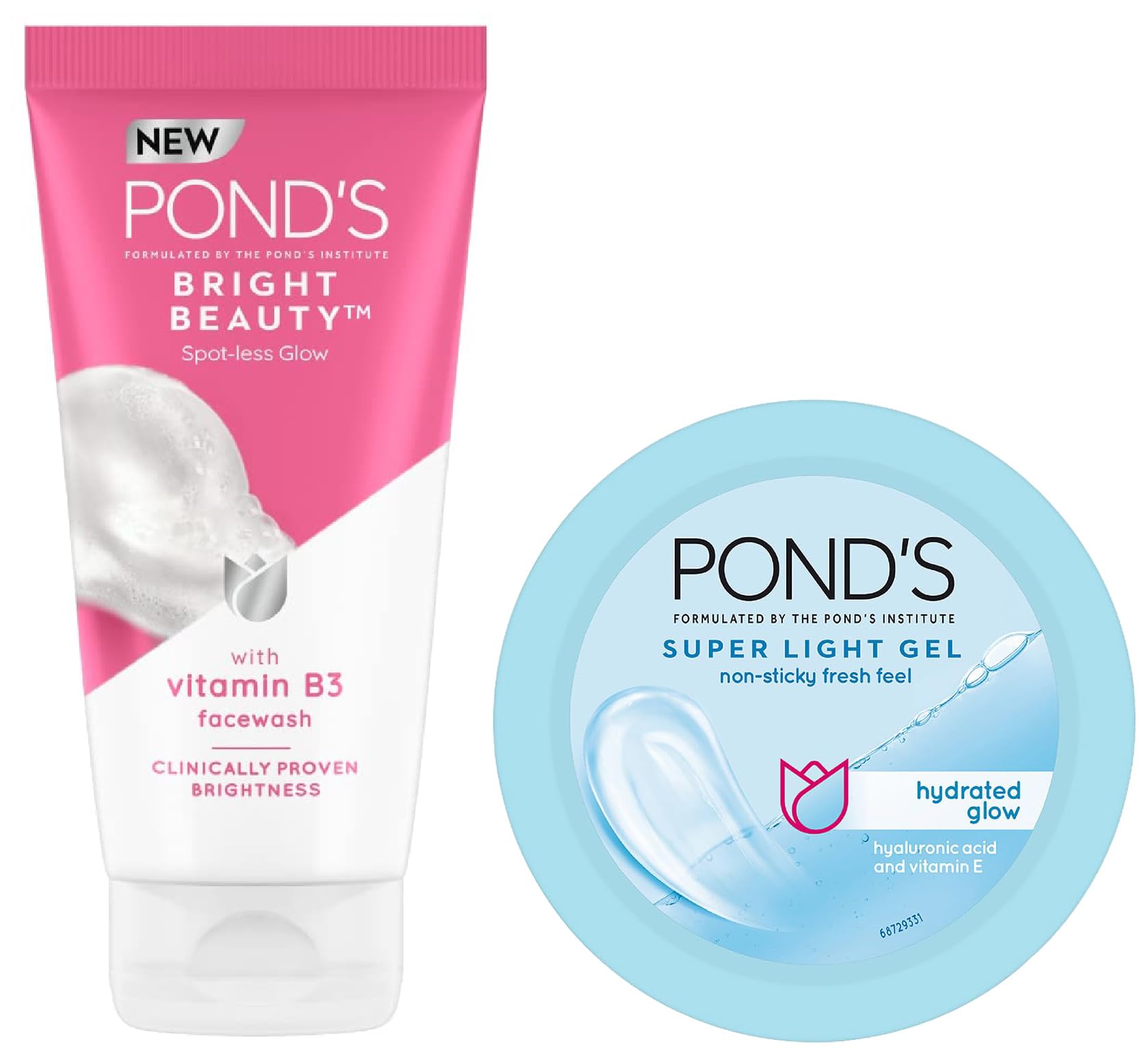 POND'S Super Light Gel Oil Free Face Moisturizer 100g & Ponds Bright ...