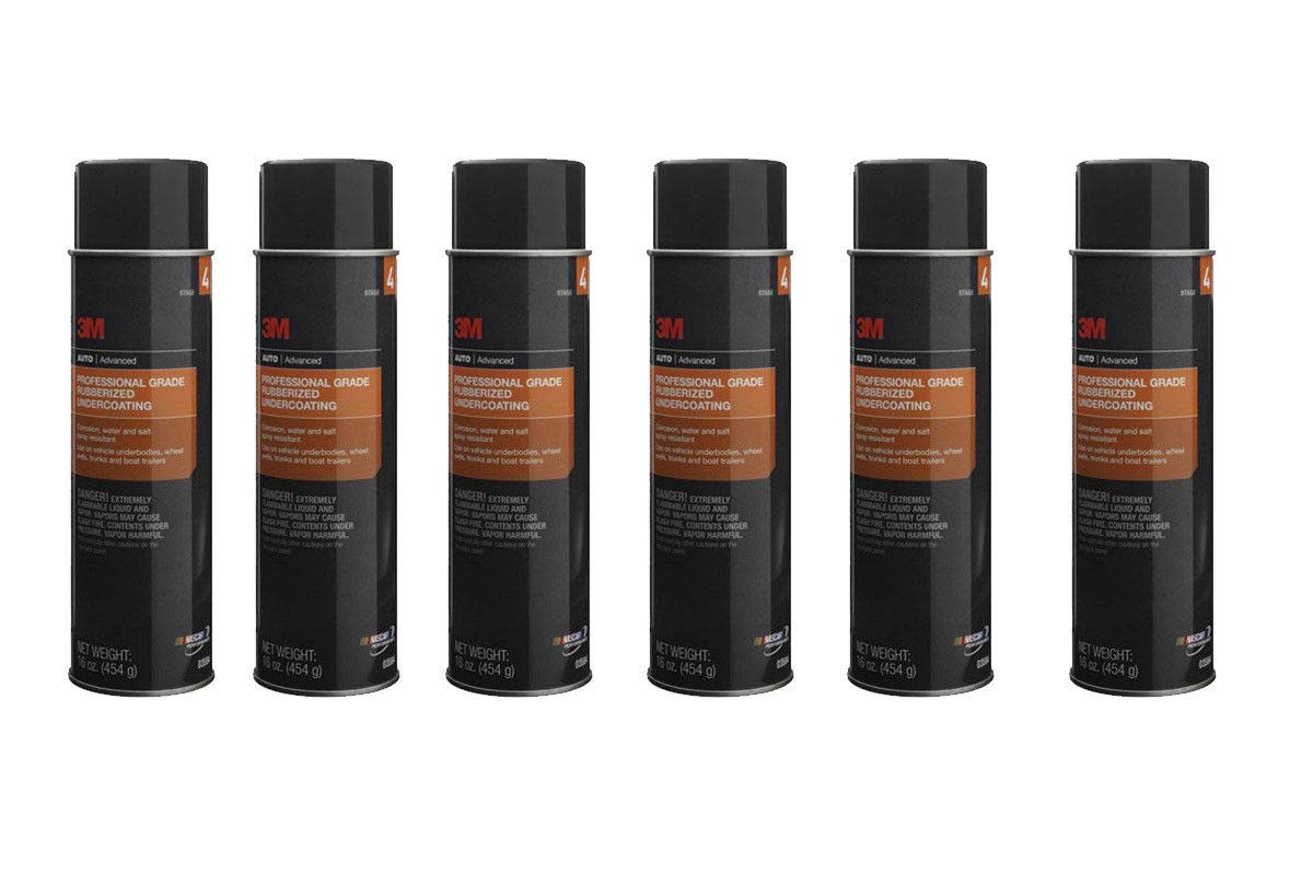 3M 3584 Professional Grade Rubberized Undercoating 6 16oz Cans : Amazon ...
