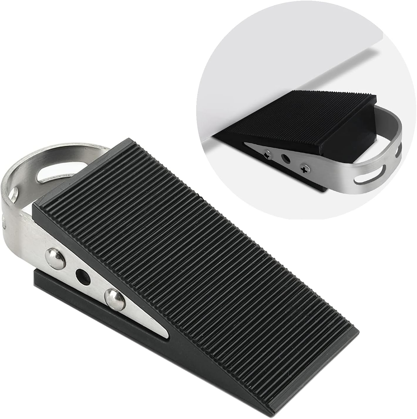 Door Stoppers Removable 304 Stainless Steel Rubber Door Stopper for ...