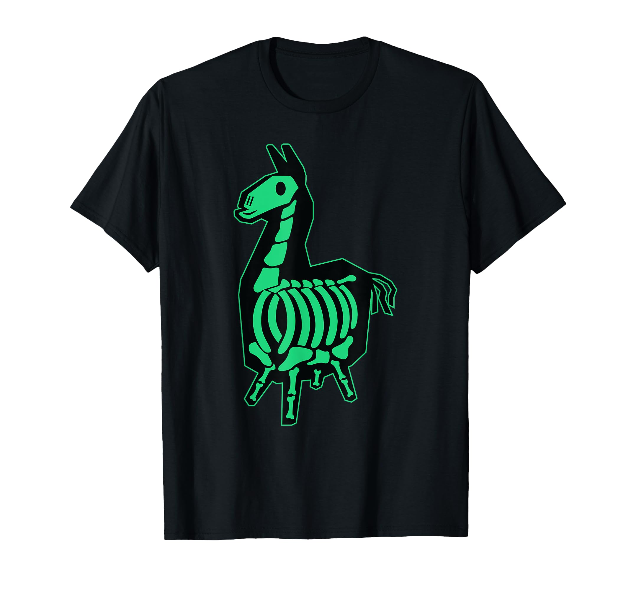 Amazon.com: Fortnite Neon Color X-Ray Llama Center Icon T-Shirt : Clothing, Shoes & Jewelry