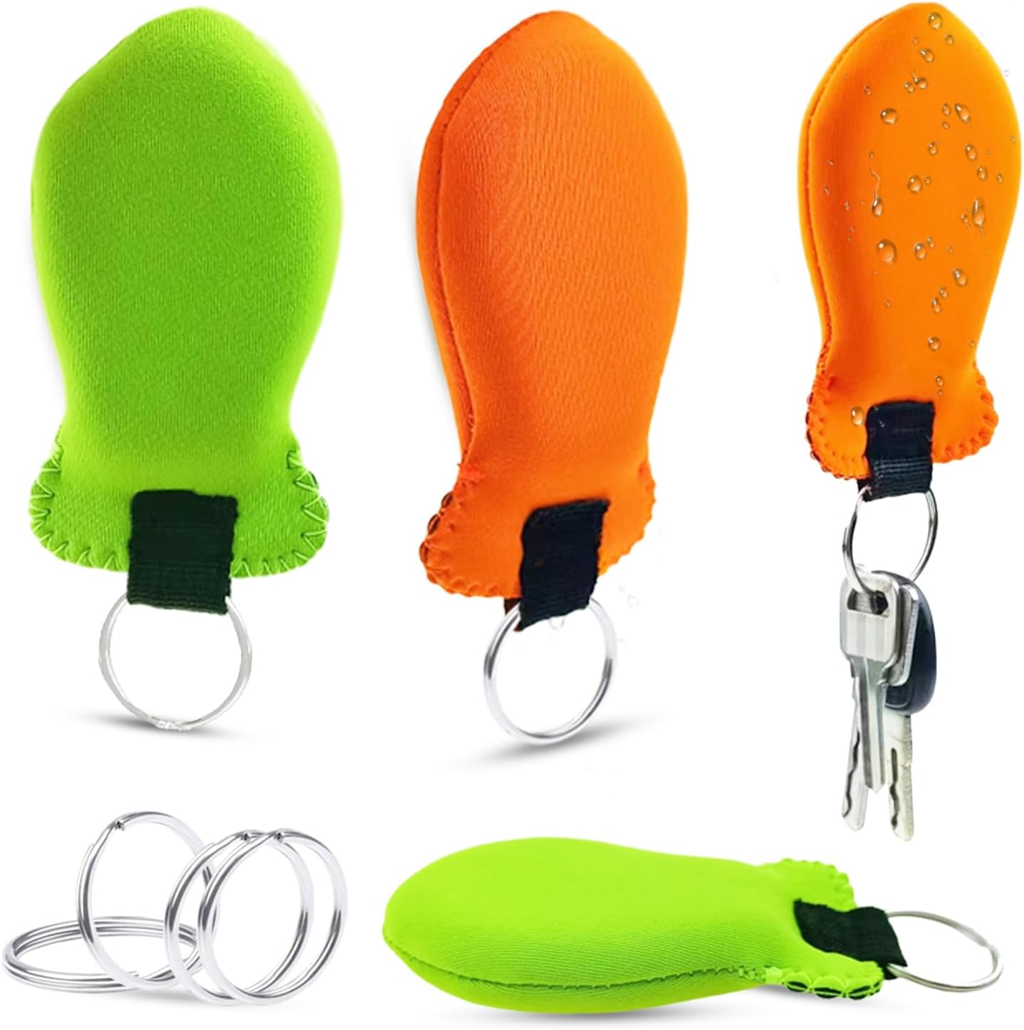 Amazon.com: 2PCS Neoprene Floating Keychain, High-Visibility Boat Key ...