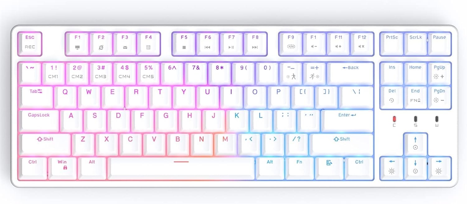 Amazon.com: CIY X77 Hot-Swappable Mechanical Keyboard/RGB Gaming ...