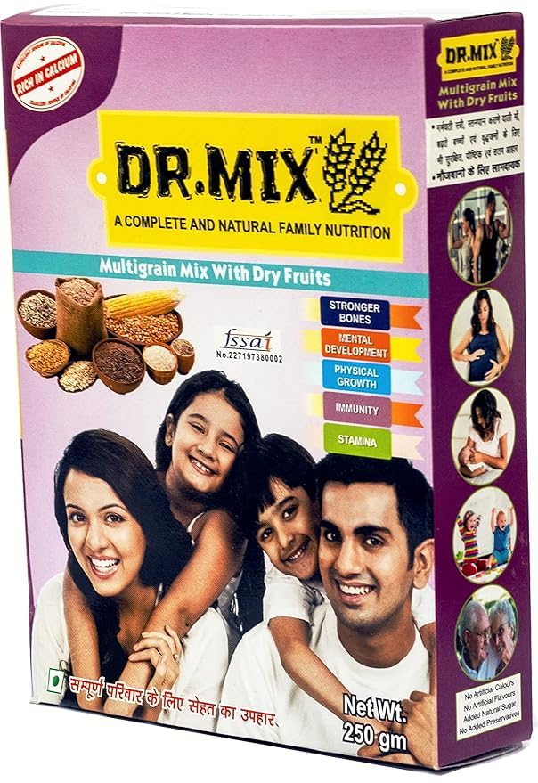 Dr. Mix Multigrain Mix with Dry Fruits | Dry Fruits Mix (500g) : Amazon ...