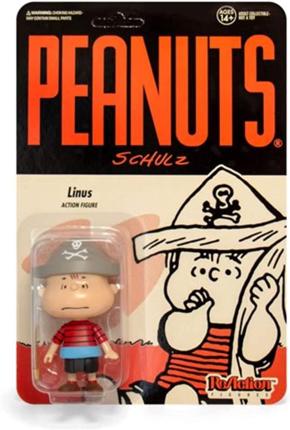 Amazon.com: Peanuts: Pirate Linus Reaction Figure : Toys & Games