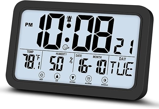 Amazon.com: Digital Clock, Digital Wall Clock Battery Operated, Clocks ...