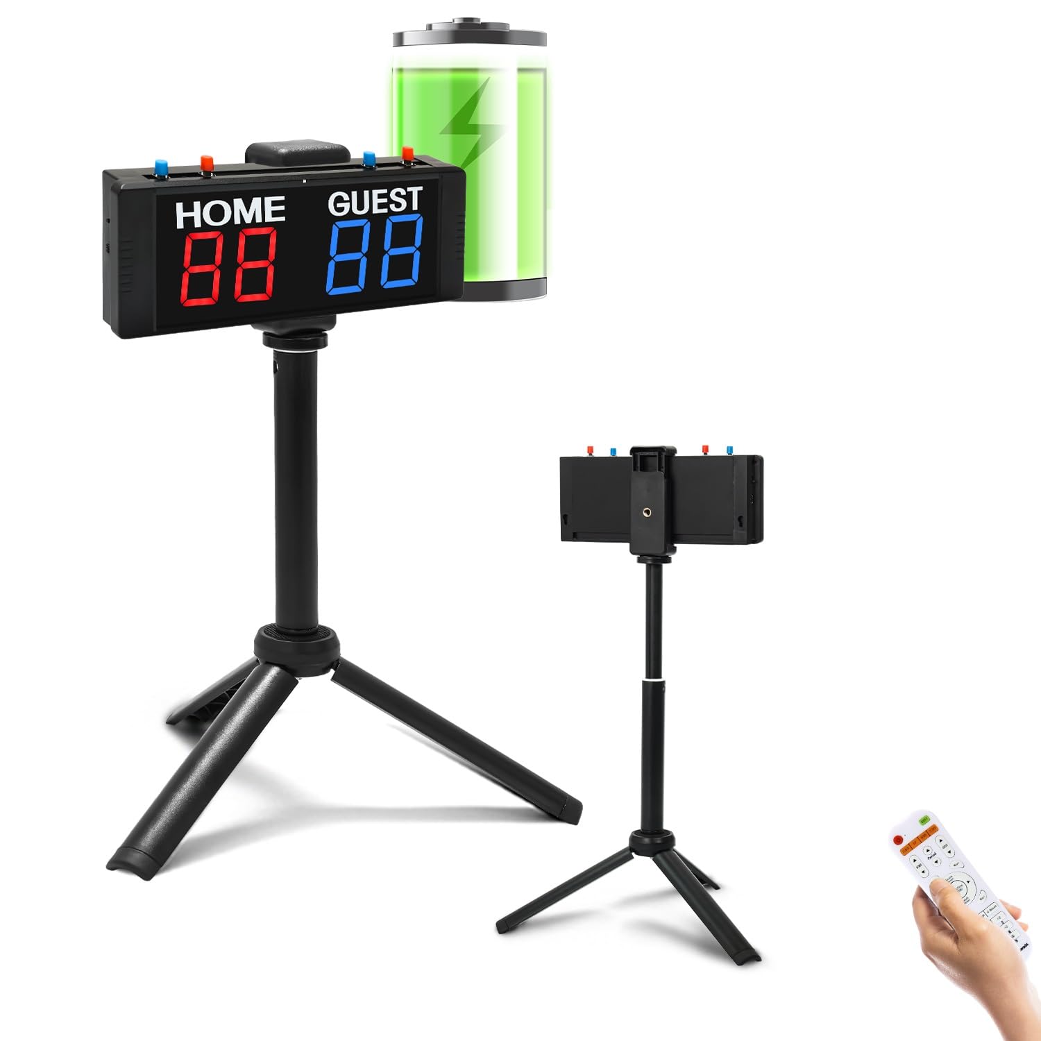 Amazon.com : Ledbrigym Scoreboard Keeper with Button Remote Control ...