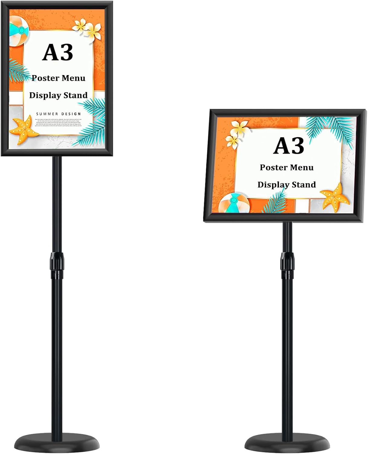 DMSELL Adjustable A3 Poster Floor Stand, A3 Poster Sign Holder, A3 Menu ...