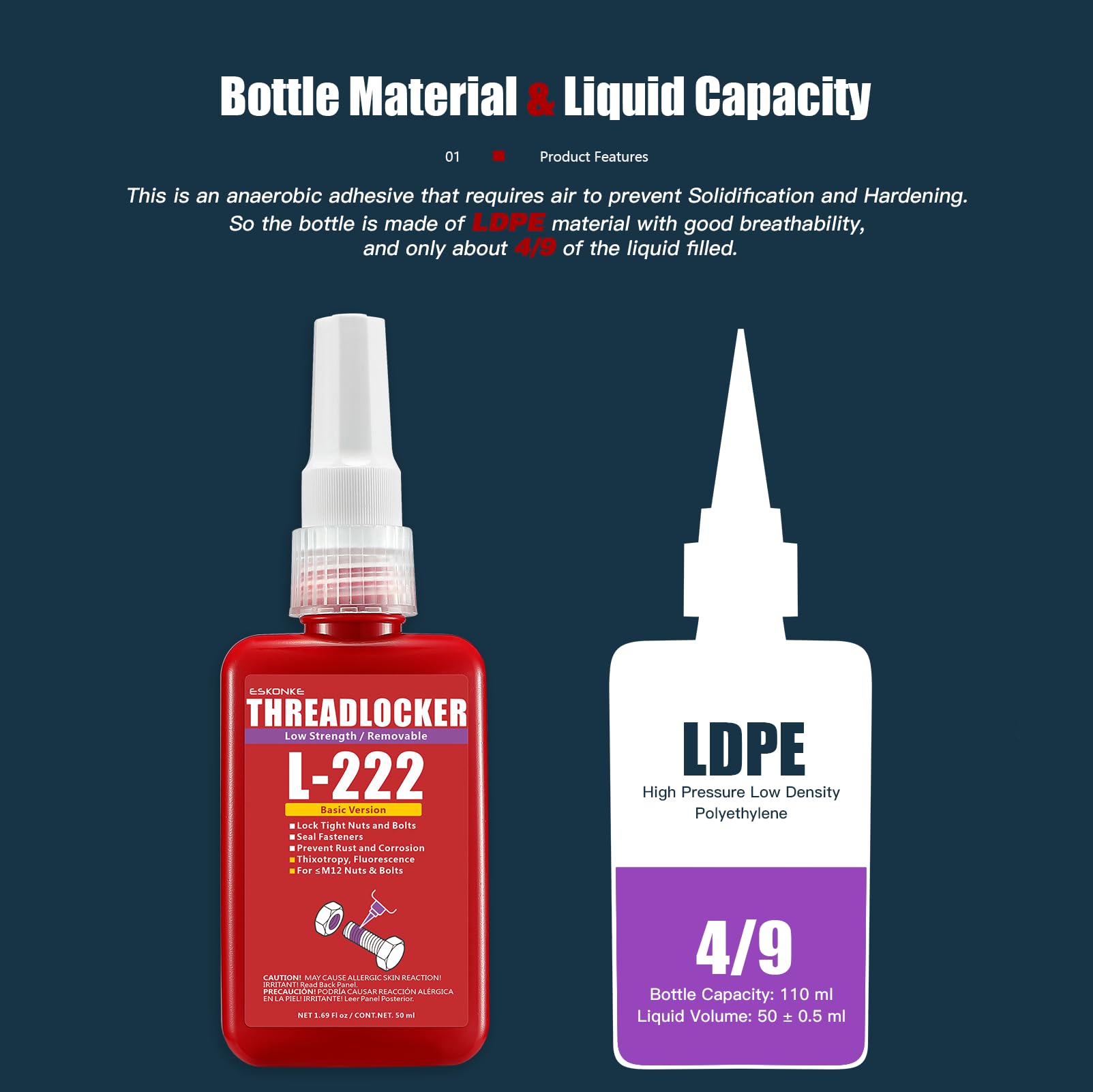 Snapklik.com : 4 Pack Thread Locker Set, Blue 242, Blue 243, Red 271 ...