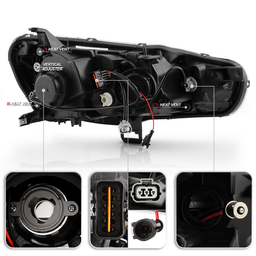 Snapklik.com : For Halogen Model 2008-2017 Mitsubishi Lancer LED Tube w ...