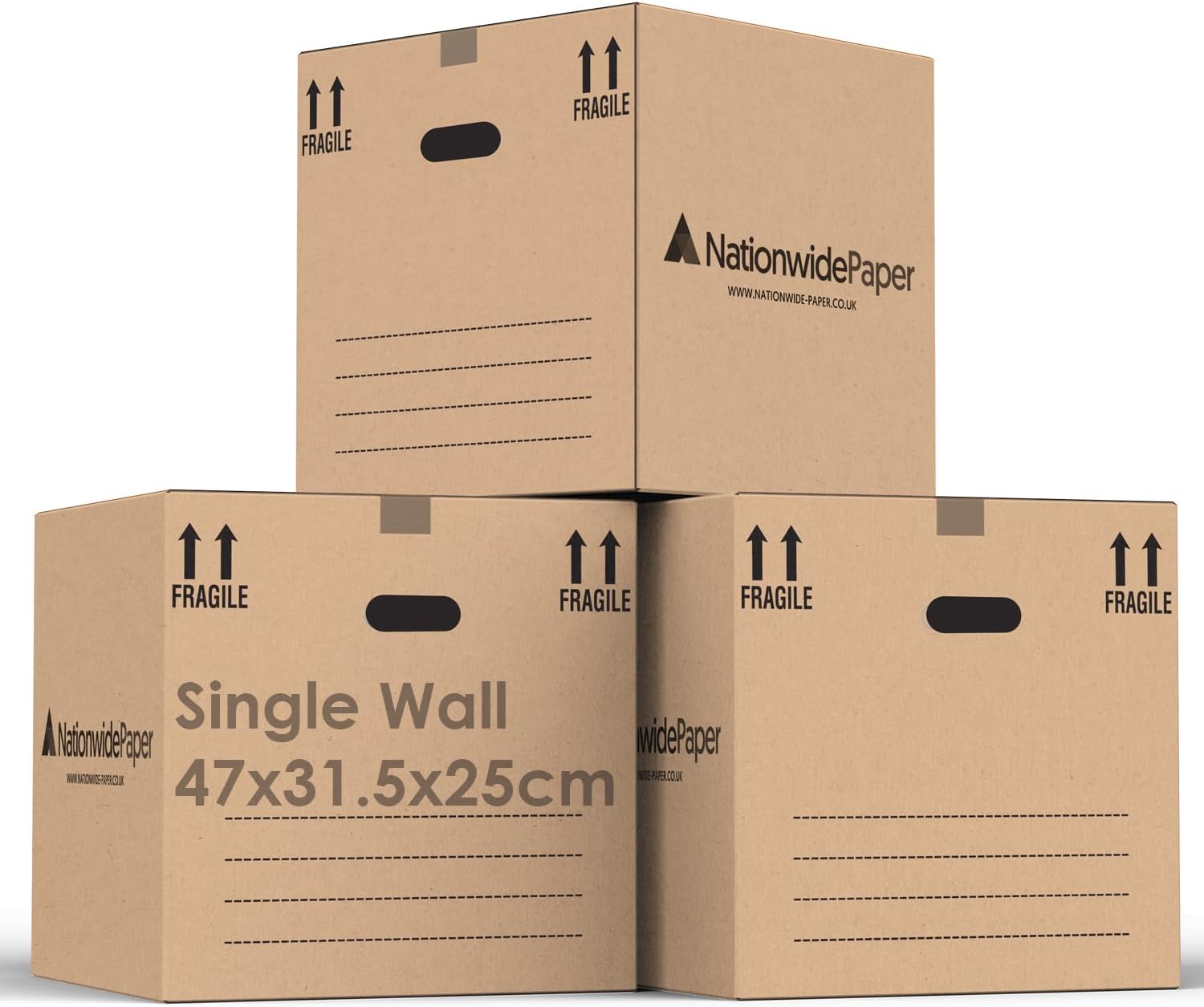 Amazon.com: Nationwide Paper Pack of 5 Large Heavy Duty Strong Box ...