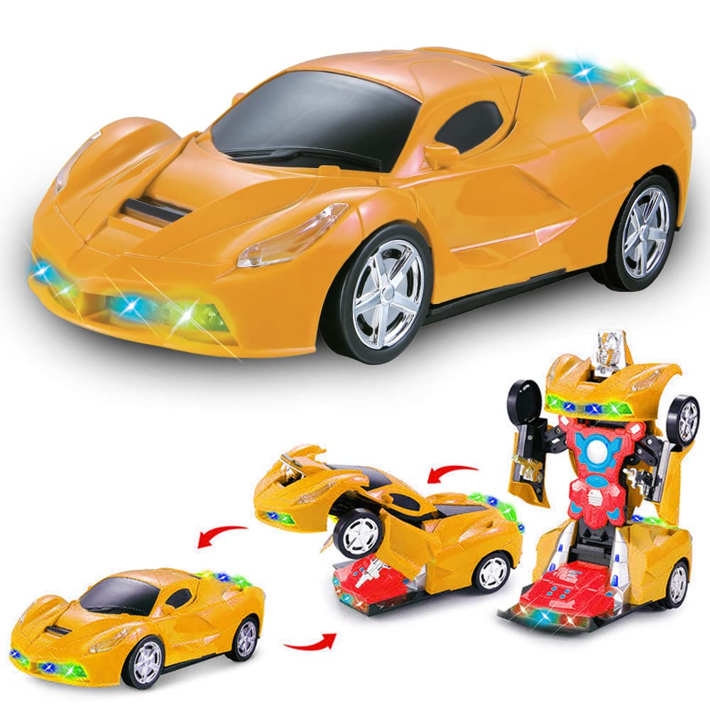 Kidwala Rc Yellow Transformer Cars For Boys With Battery Black ...