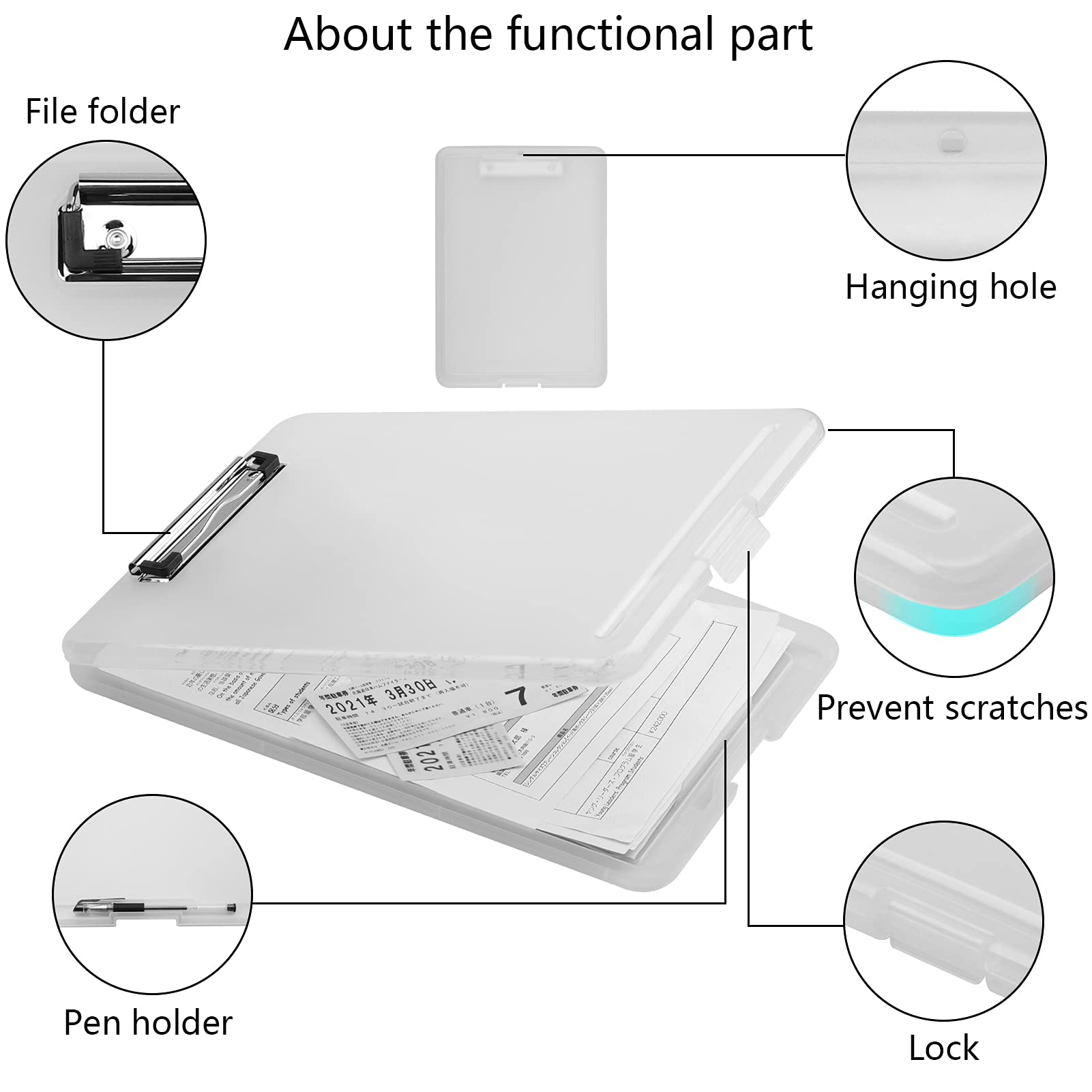A4 Clipboards File Cover Fold...B096M7W5FS | Encarguelo.com
