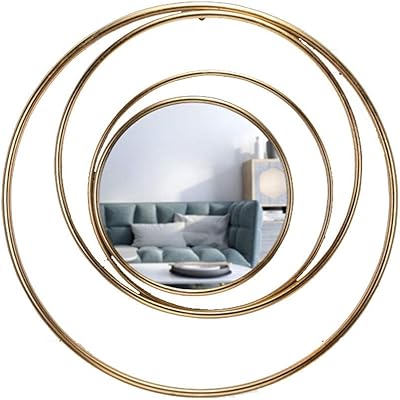 Amazon.com: VELLQUE 32“ Gold Round Wall Mounted Mirror,Vintage Circle ...