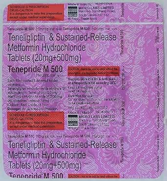 Tenepride M 500 - Strip of 15 Tablets : Amazon.in