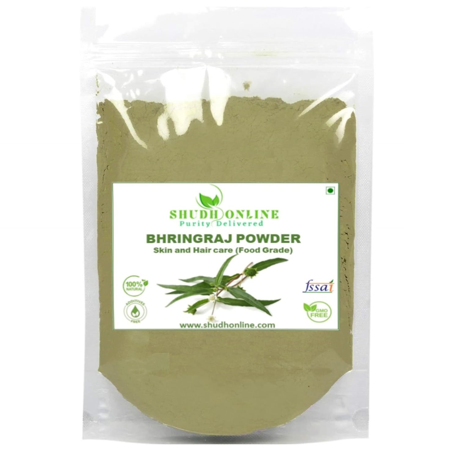 Organic Bhringraj Powder for Hair Growth, Skin and Eating (500 Grams ...