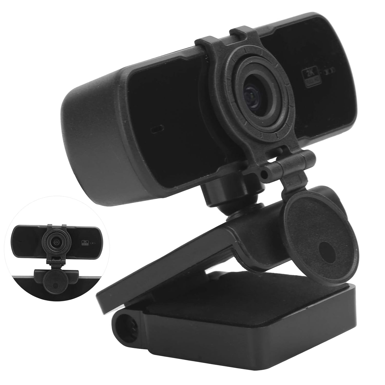 Webcam with Microphone, Webcams C5 2K 4MP Plug Play USB Computer Camera ...