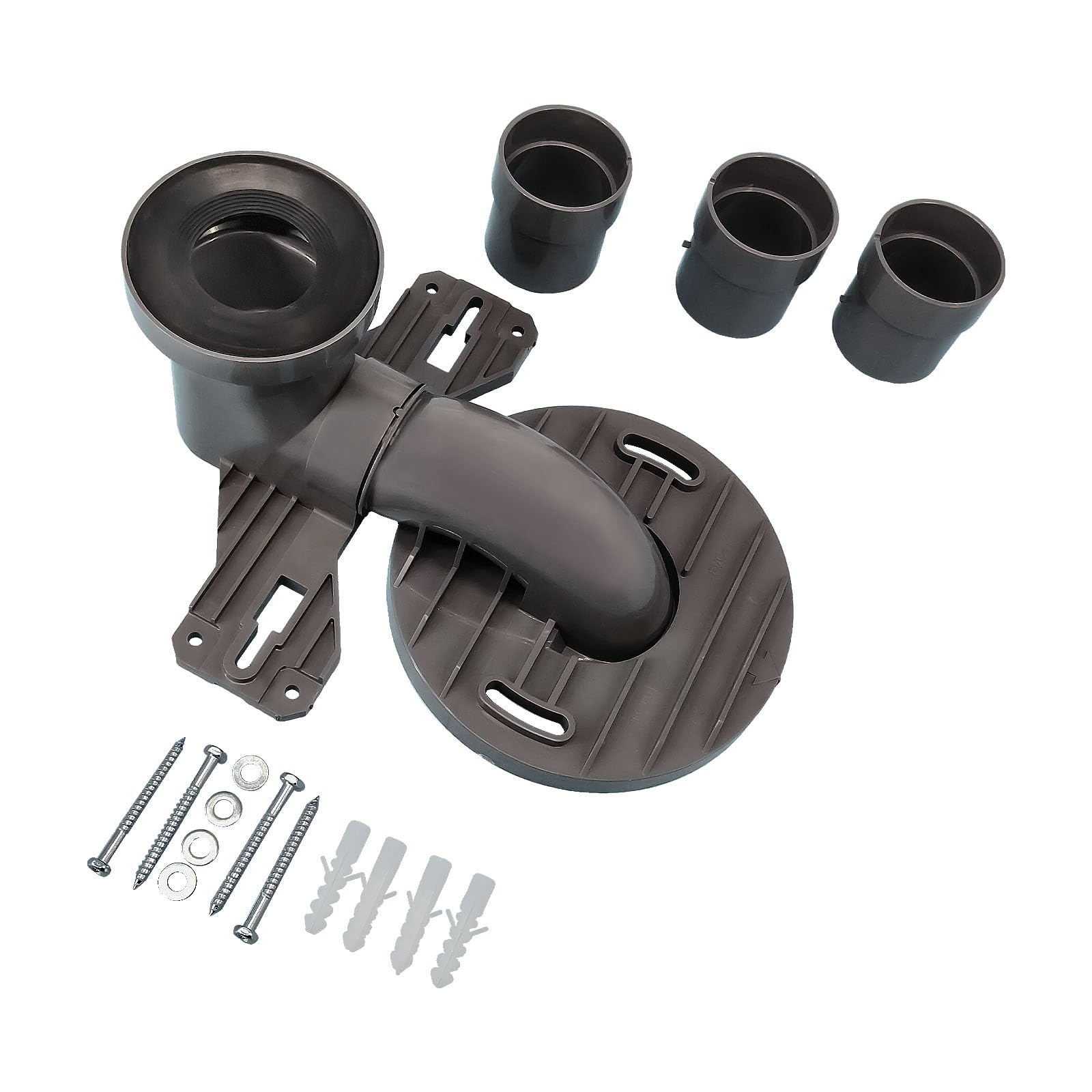 Lychee Light Toilet Offset Flange with Gasket, Screws, and Three 2.91 ...