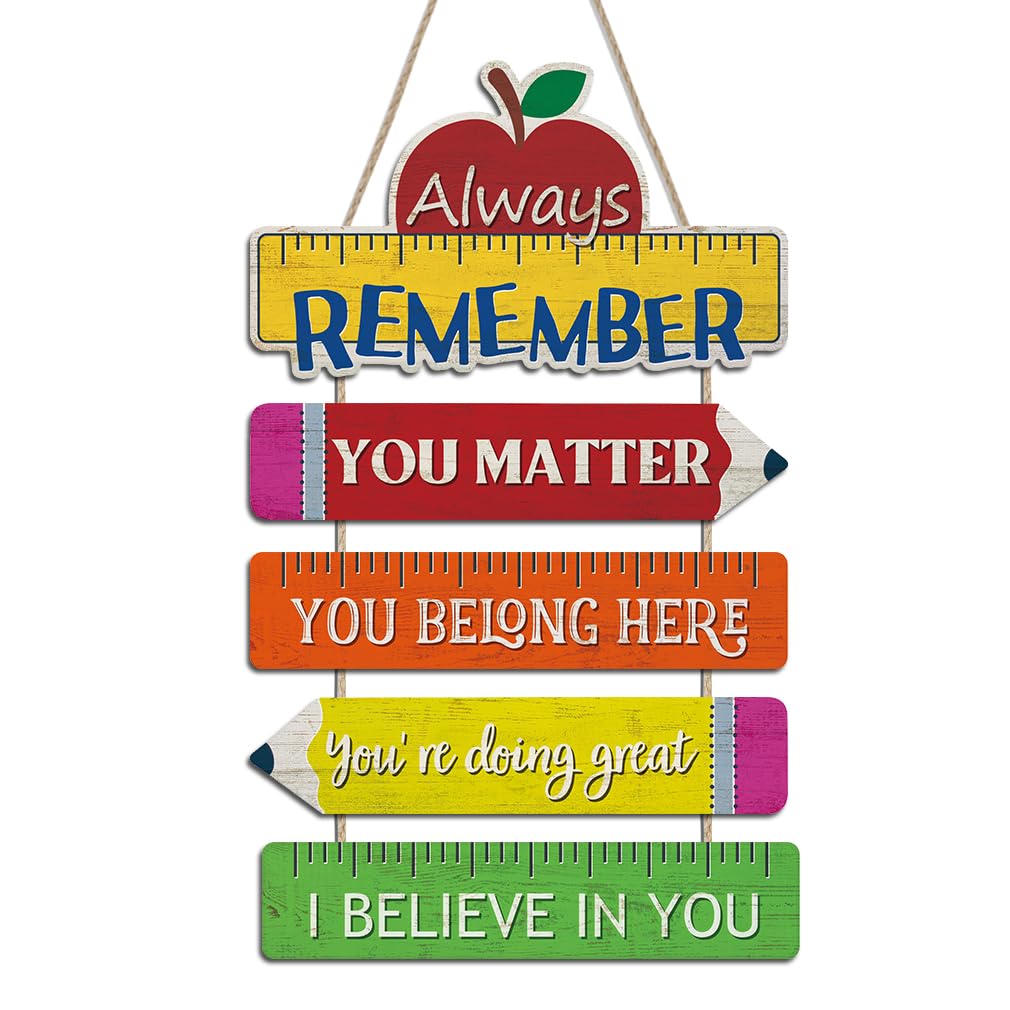 Amazon.com: Classroom Decor, Motivational Classroom Door Sign ...