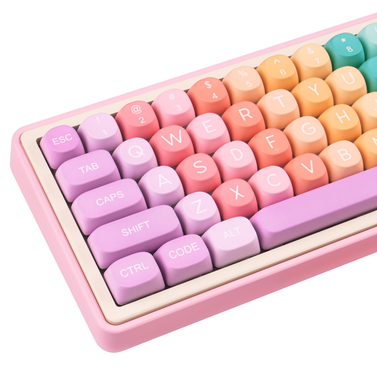 Amazon.com: GEKUCAP Cute PBT Keycaps 126 Keys MOA Profile Custom ...