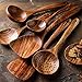 Amazon.com: Exquisite 8-Piece Teak Cooking Utensil Set | Handcrafted ...