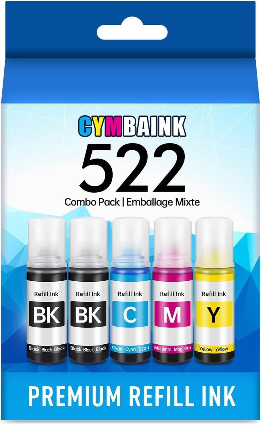 Amazon.com: CYMBAINK Compatible T502 Refill Ink Bottle Replacement for ...