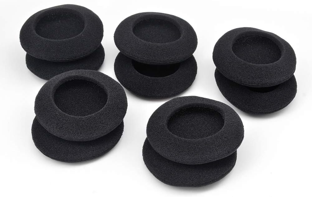 Amazon.com: 5 Pairs Ear Pads Sponge Ear Cushions Replacement Covers ...