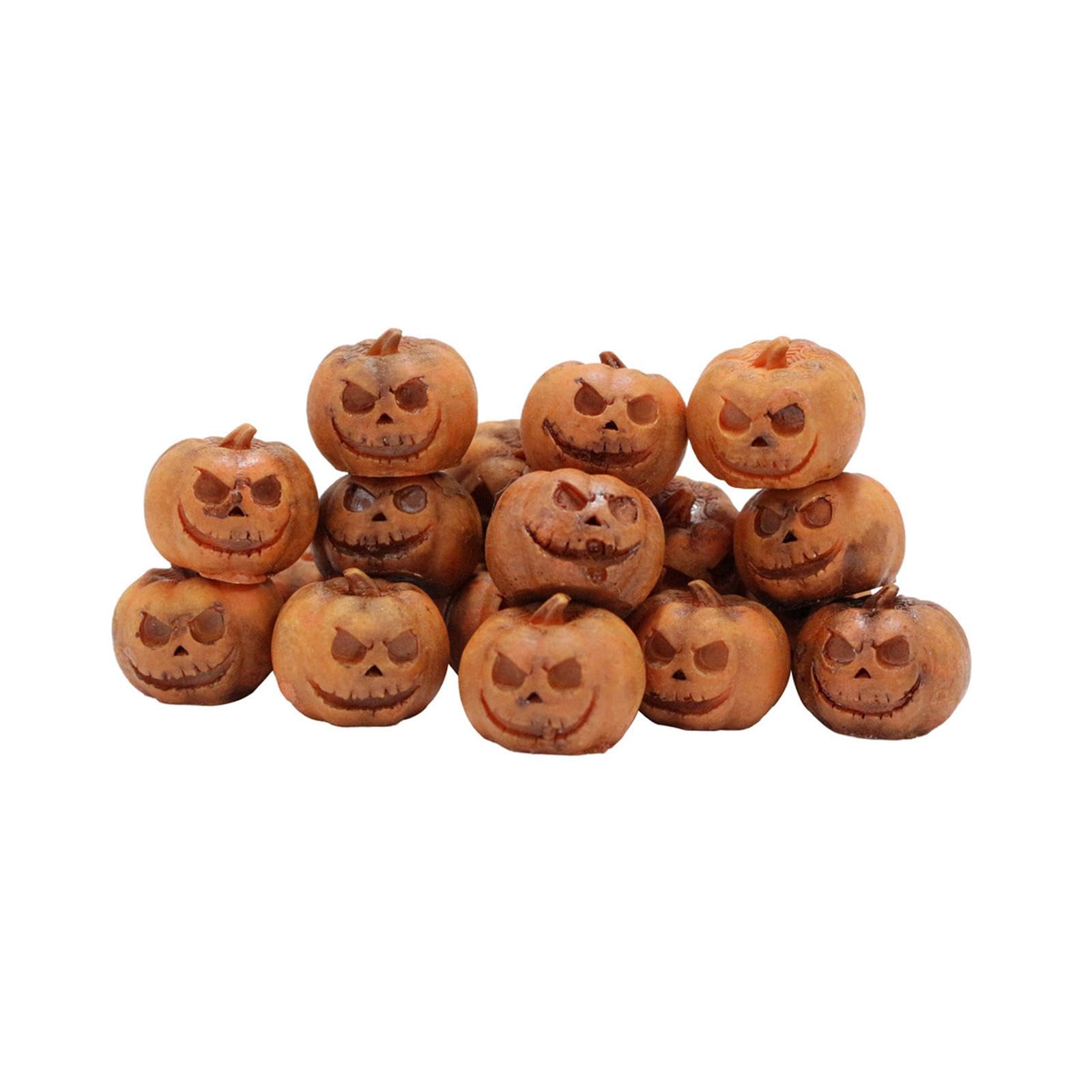 Amazon.com: Nishiyuenyi 20 Pieces Miniature Pumpkin Figurines Mini ...