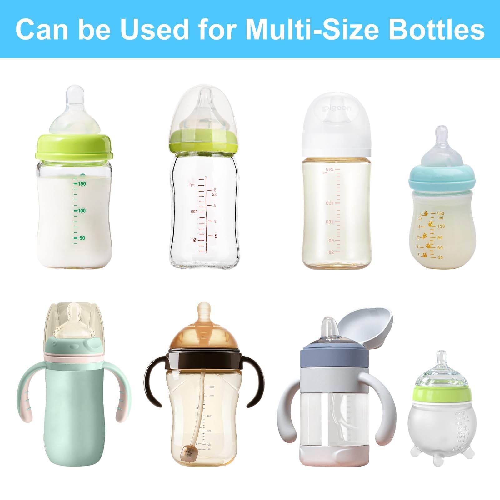 Snapklik.com : 8PCS Silicone Baby Bottle Labels For Daycare - Reusable ...