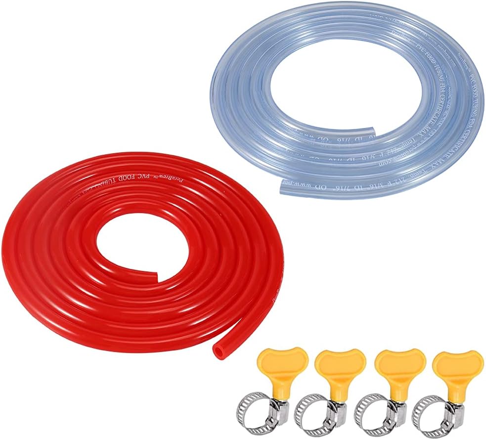 Amazon.com: GWENBHMTOOL 5/16" ID Red Gas Line 10ft Co2 Tubing Hose 9/16 ...