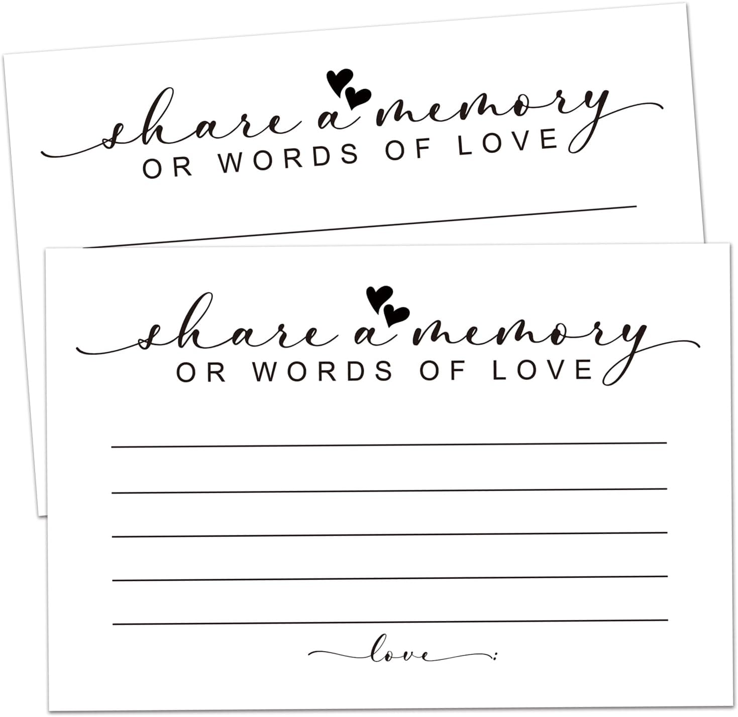 Amazon.com: 50 Share a Memory Cards, Memory or Words of Love Card ...
