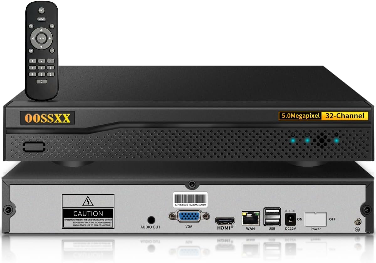 Amazon.com : 32-Channel 5.0 Megapixel NVR Network Video Recorder ...