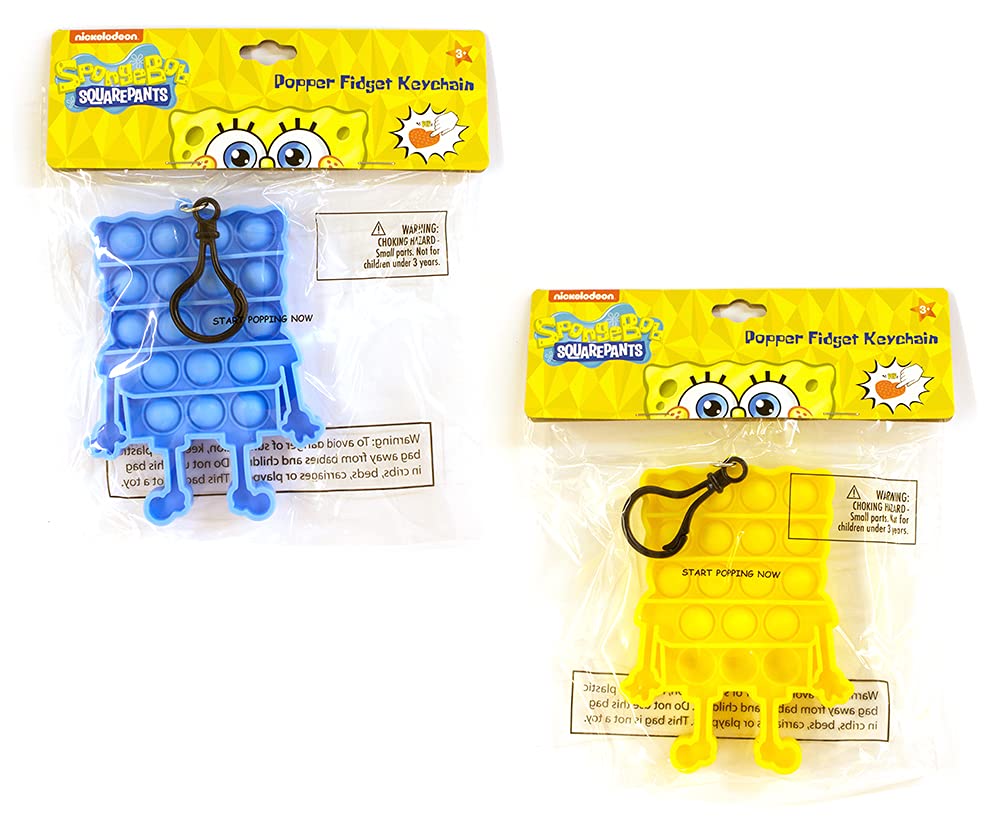 Hre Spongebob Push Pop Pop Bubble Fidget Toy Silicone Squeeze ...