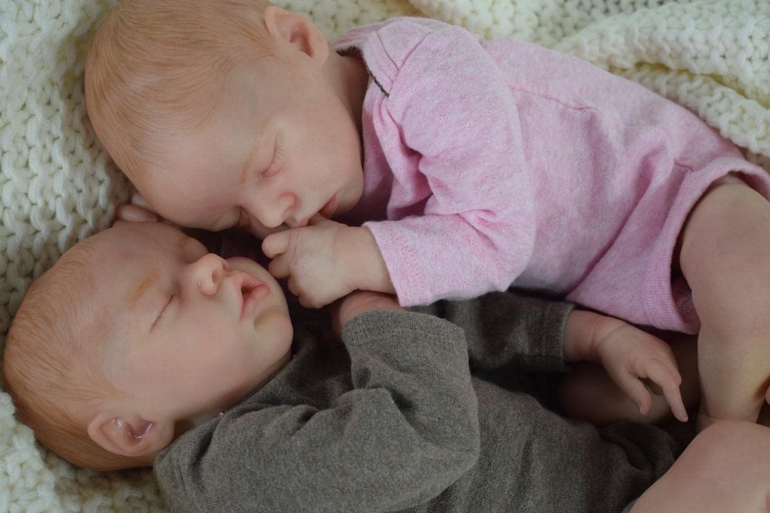 Zero Pam 45 CM Lifelike Reborn Twins Baby Dolls 2 Pieces 18 Inch ...