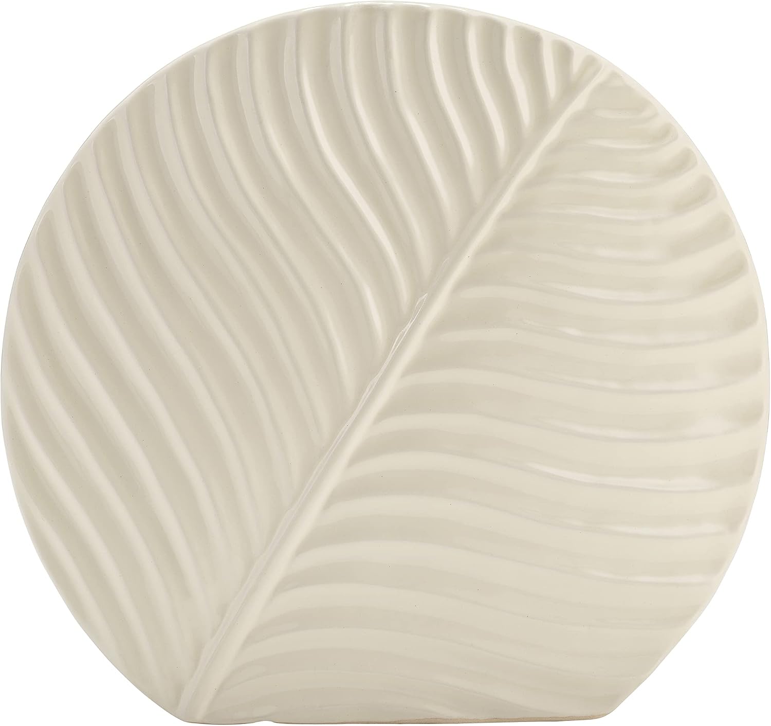 Amazon.com: 3"Wx11" Diameter, Round Botanical Vase, Cotton Color Finish ...