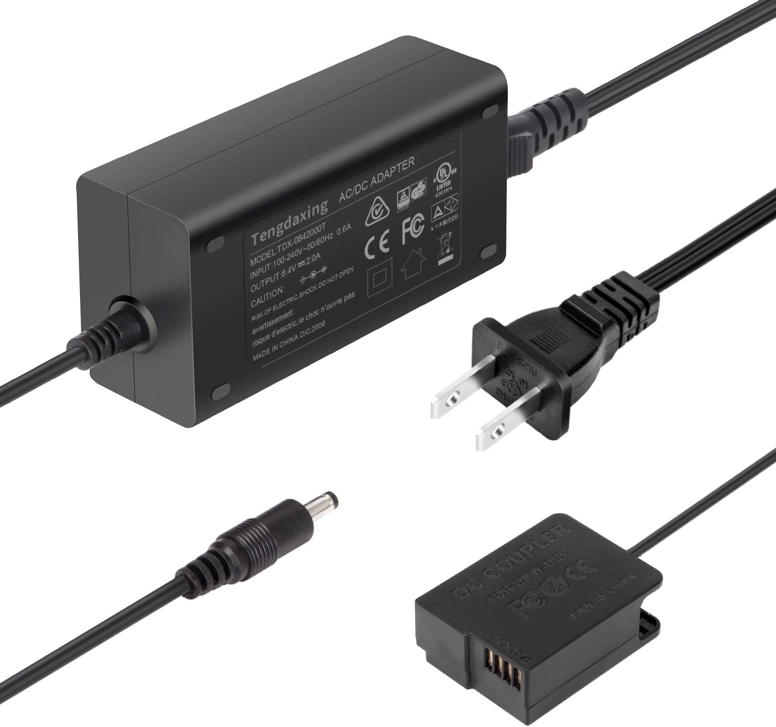 Amazon.com : Camera AC Power Adapter Kit/Charger for Panasonic Lumix ...