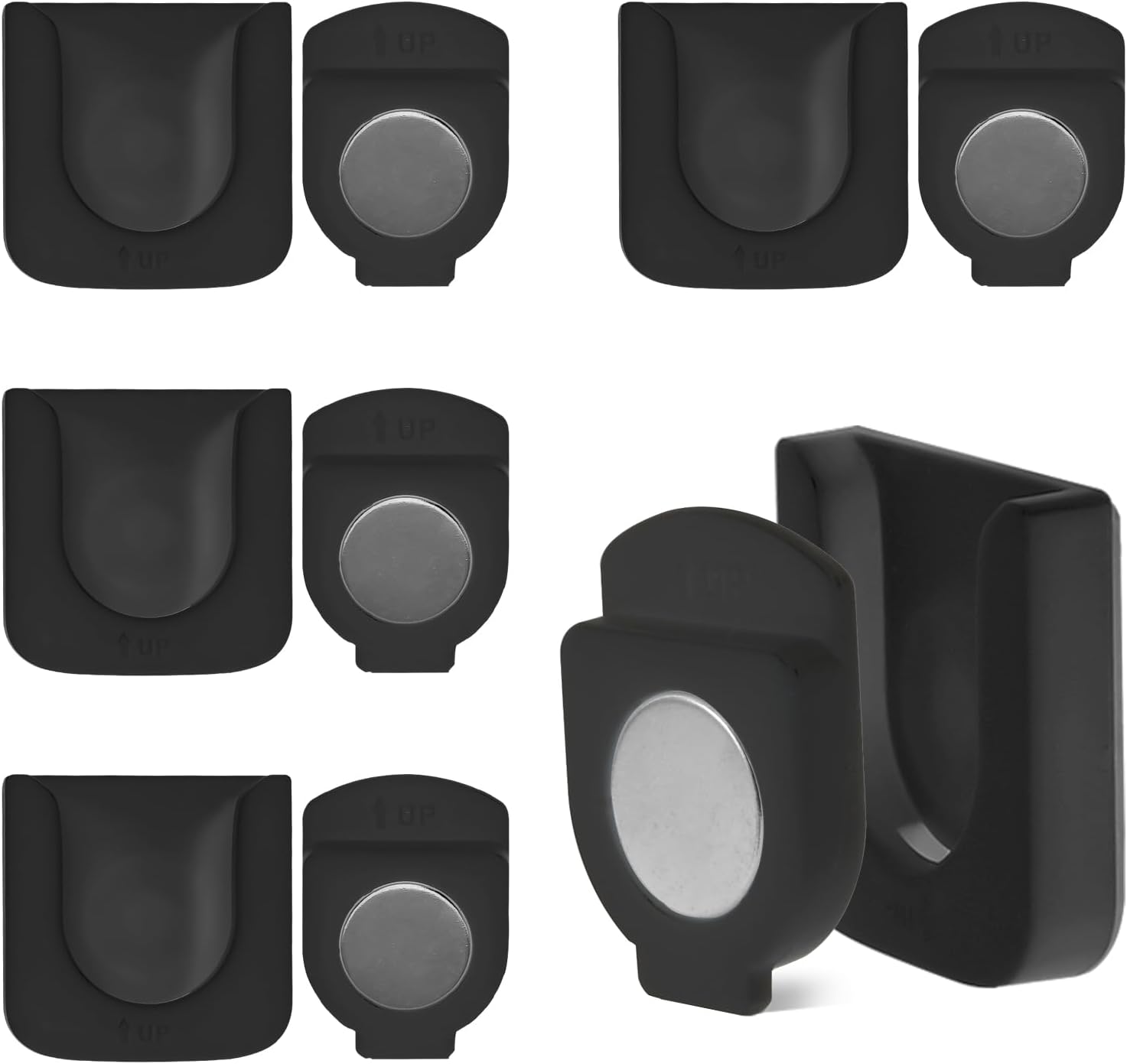 Amazon.com: MAWFOZIN Remote Control Holder Wall Mount 5 Pack Magnetic ...